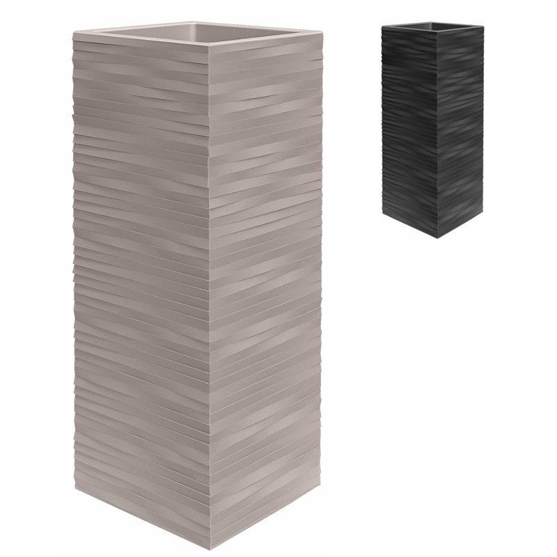 Vaso Divo Elegance cm 30x30x75h in Resina Nicoli | Valpescara Garden