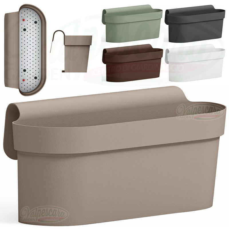 Balconiera cm 50 Cassetta per Ringhiera Cleo Veca a Riserva d'Acqua ...